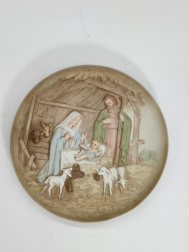 Nativity Plate, Collectible Christmas Holiday Decor (F.7-548) - Etsy