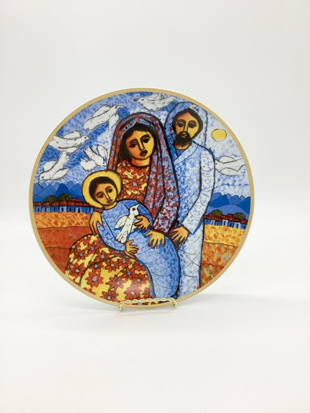 La Sagrada Familia Religious Plate Christmas Gift First Communion Gift ...