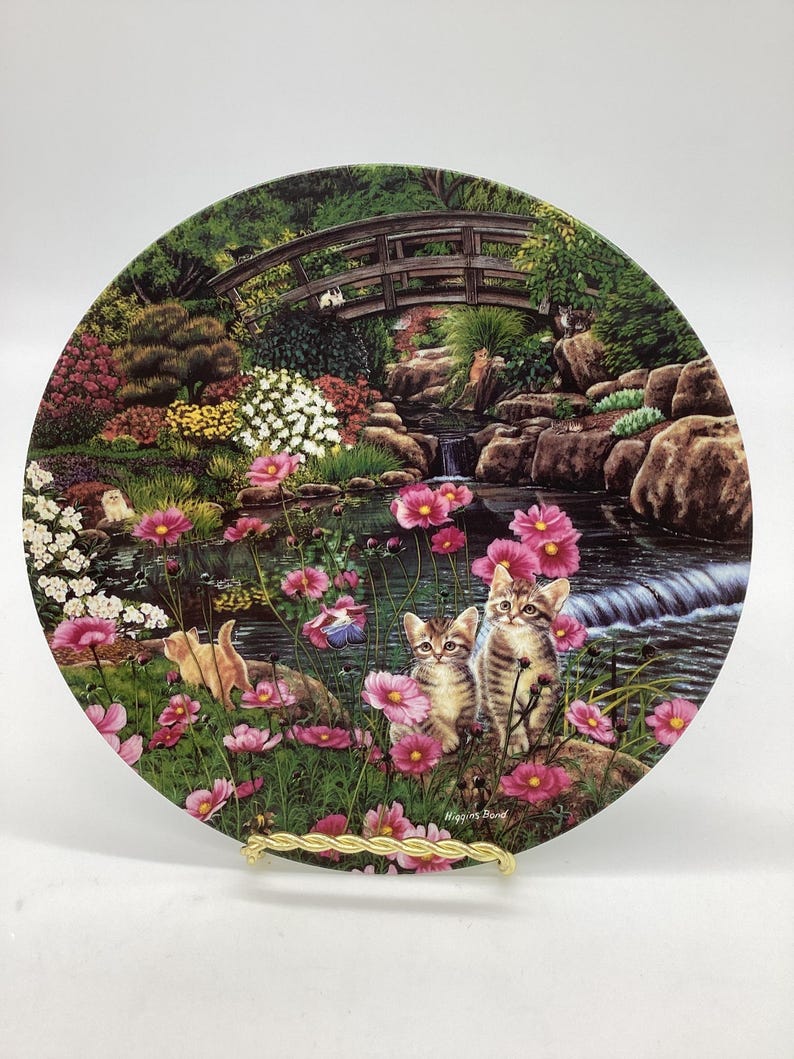 Decorative Cat Plate, Collectible Wall Art for Cat Lovers (D.9) - Etsy