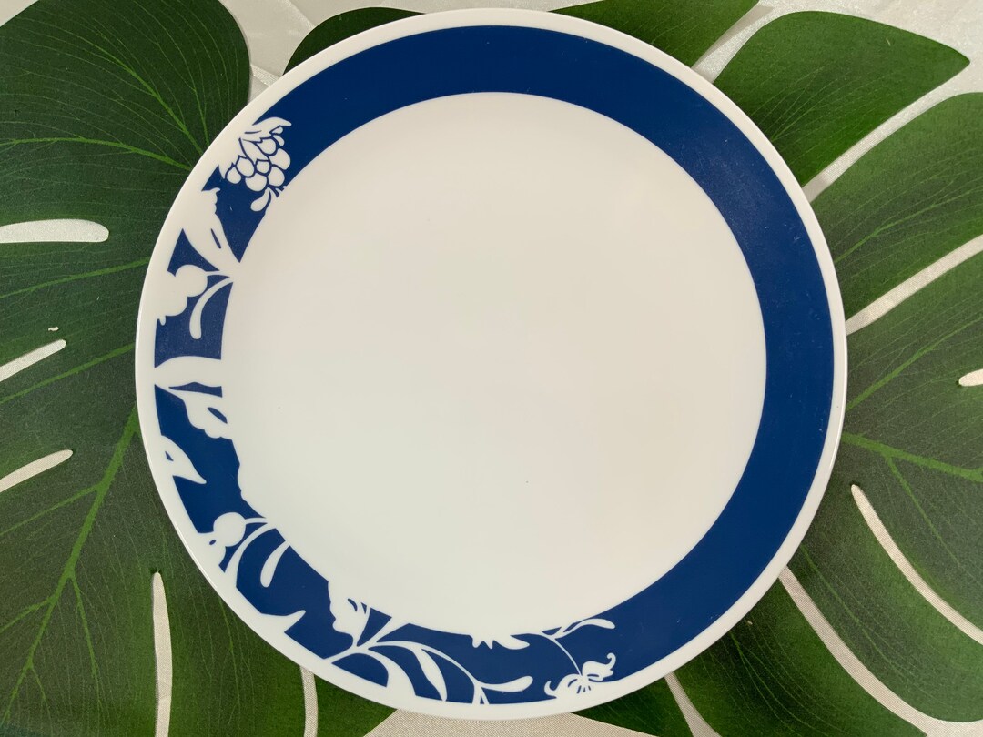 Corelle Vive Royal Dinner Plate, Vintage Blue Floral Design (F.3) - Etsy