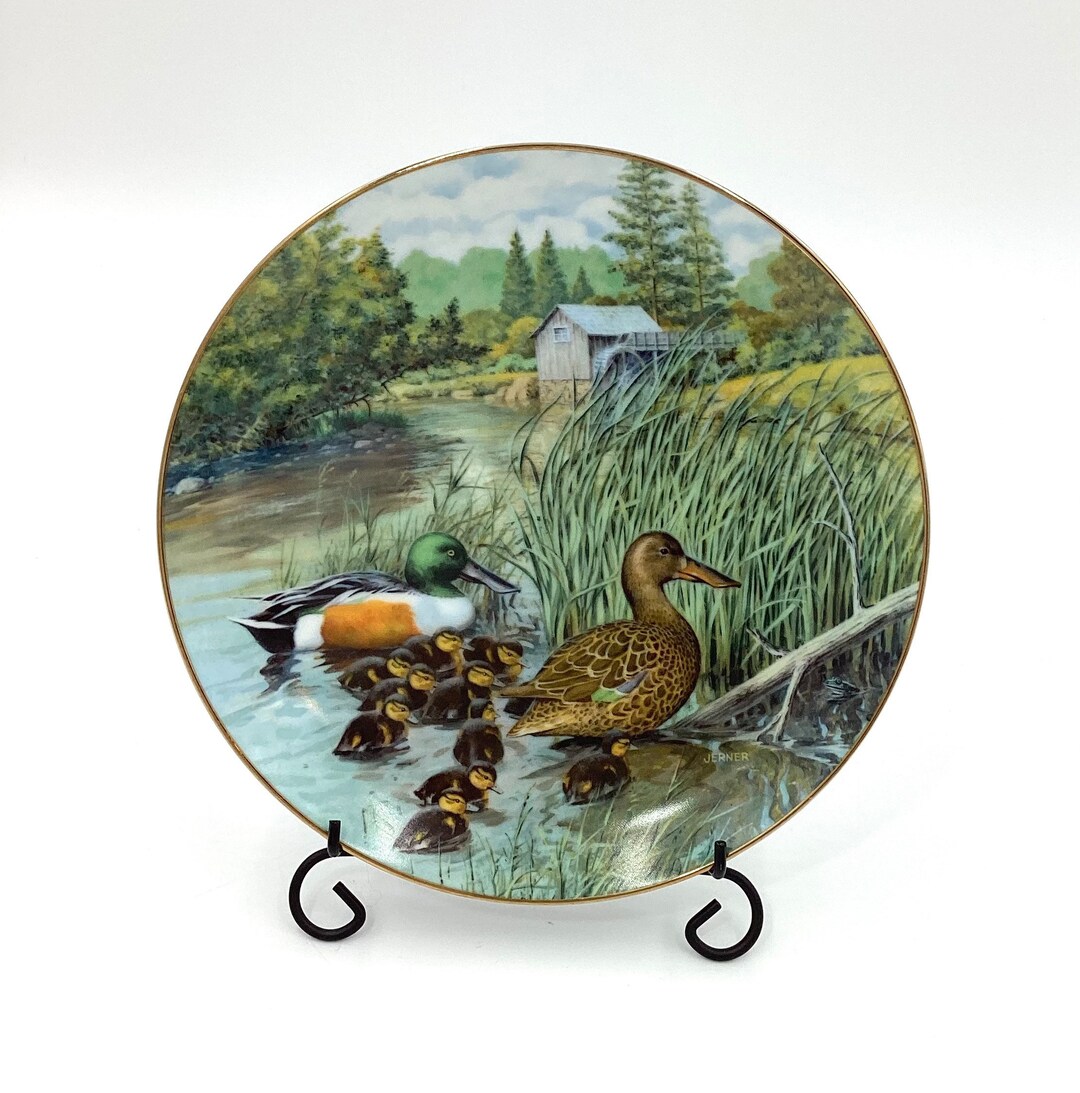 Duck Decorative Plate 1980’s Cabinet Plate Cottage Duck Plate Wall ...