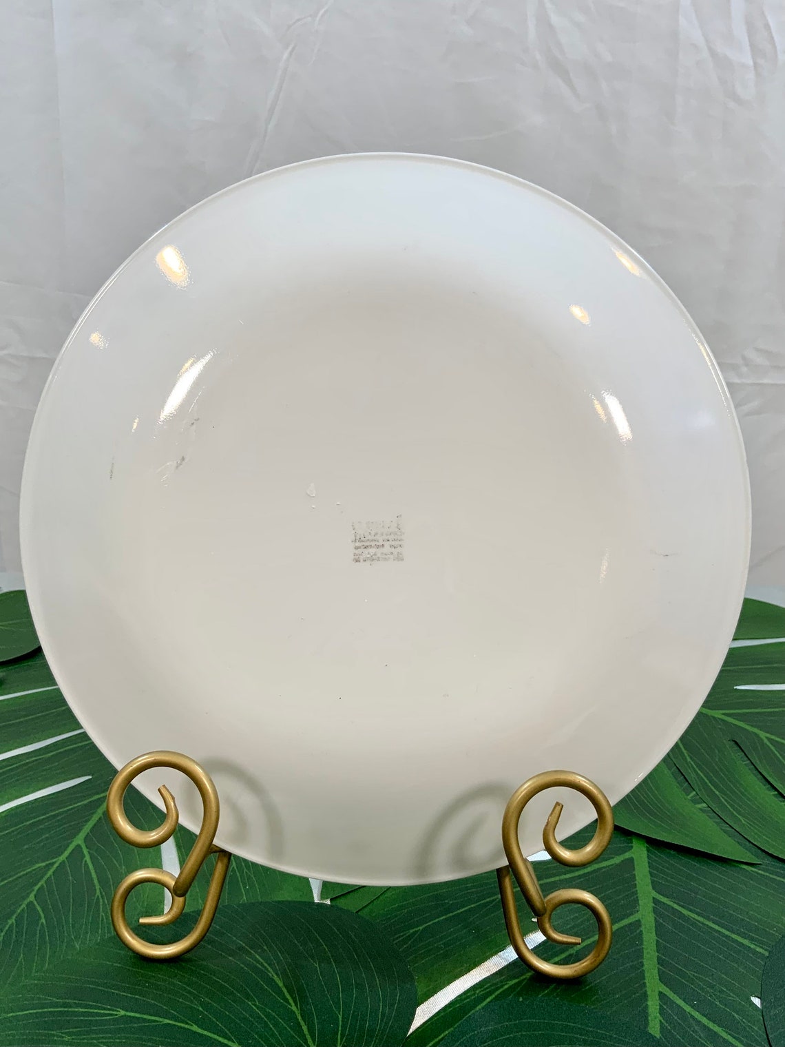 Vintage Corelle Dinner Plate: White Ceramic With Floral Rim (F5-8) - Etsy