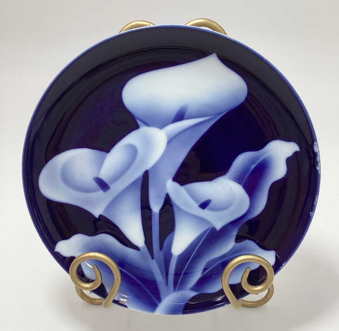 Vintage Calla Lily Collector Plate, Floral Home Decor (4x2) (M9-17) - Etsy
