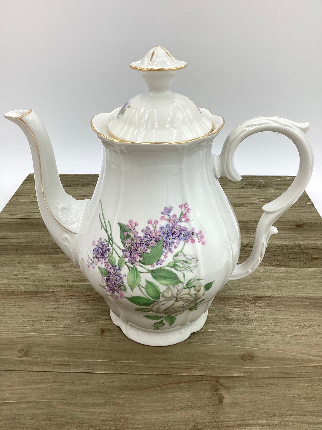 Bohemian Fine China Vintage Teapot Made in Czechoslovakia Tea Lover ...