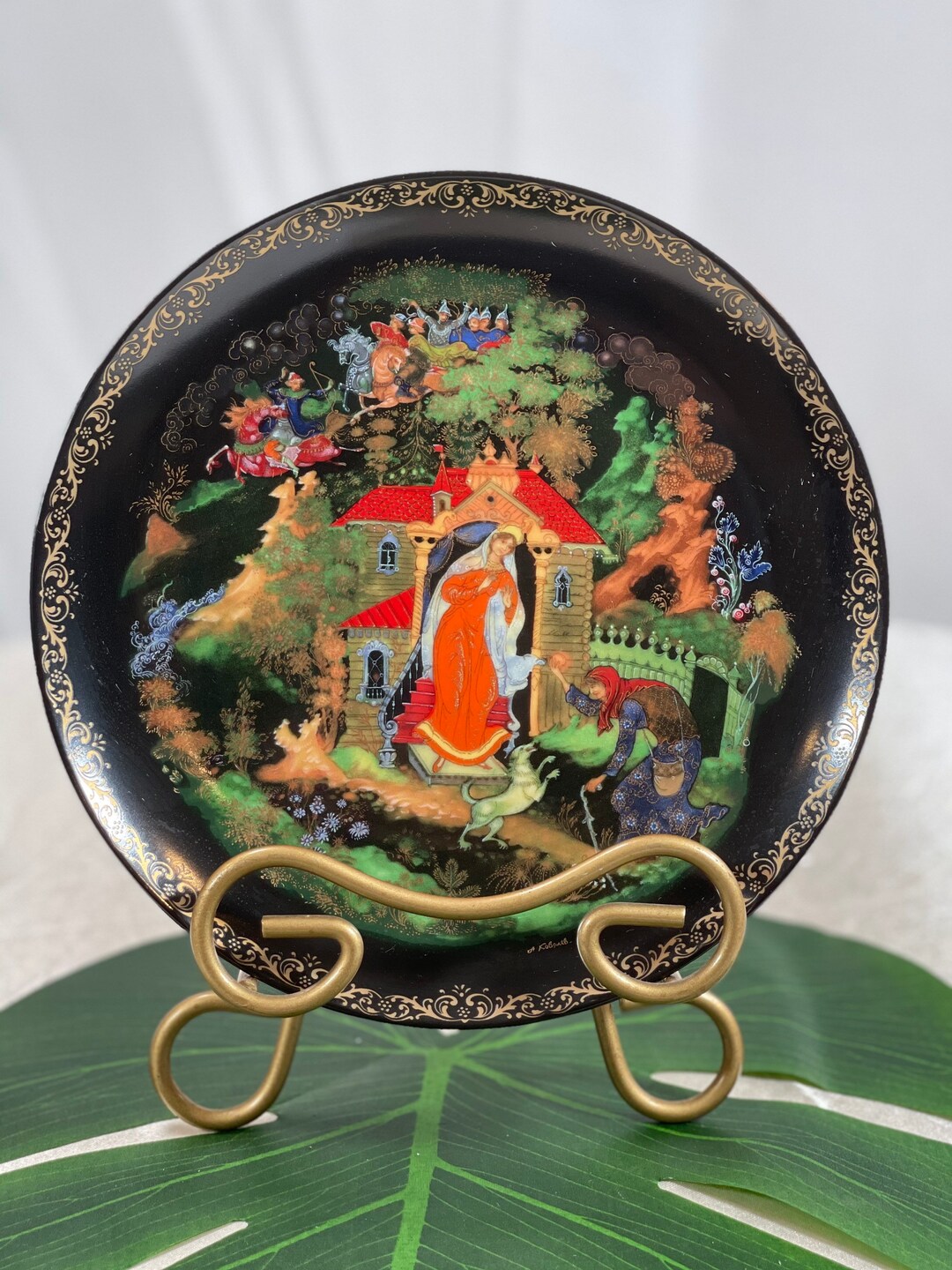 1988 Decorative Plate Tianex Russian Legends Fairytale - Etsy