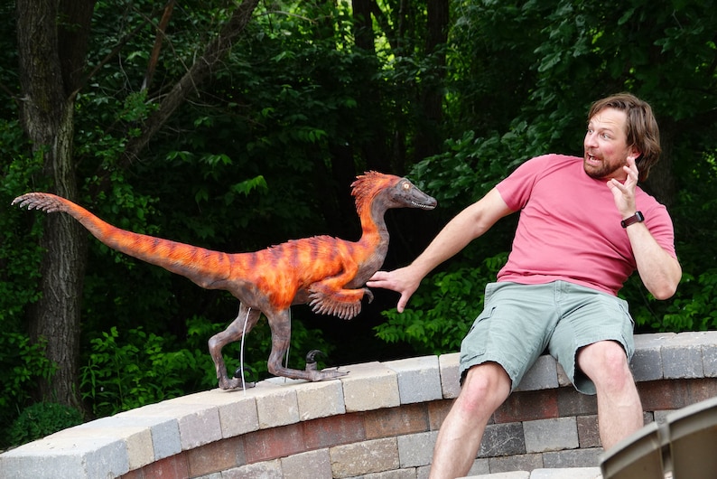 Feathered Velociraptor Life Size Replica Model | Etsy