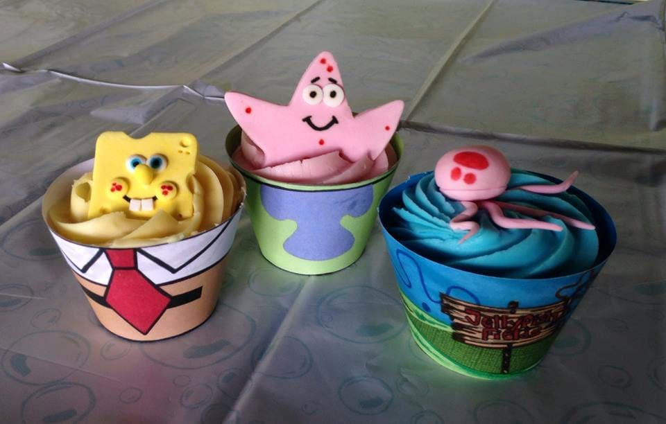 Spongebob Cupcake Wrappers - Etsy