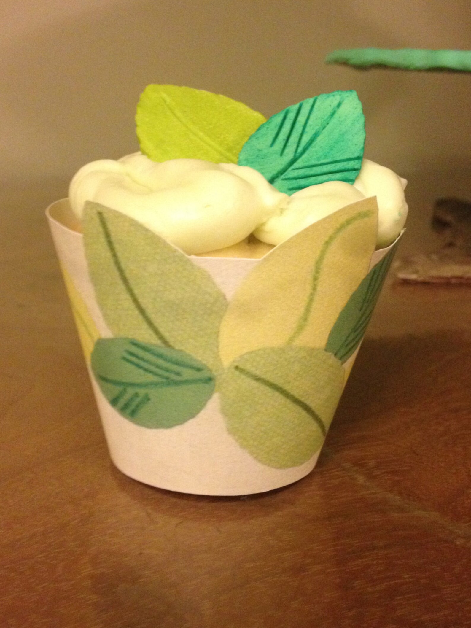 Tree Leaf Cupcake Toppers - Etsy