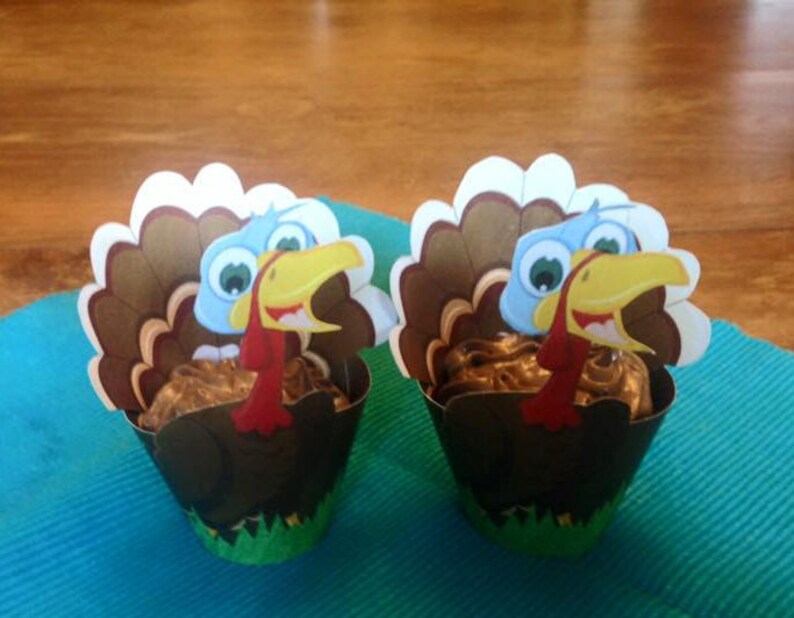 Turkey Cupcake Wrappers - Etsy
