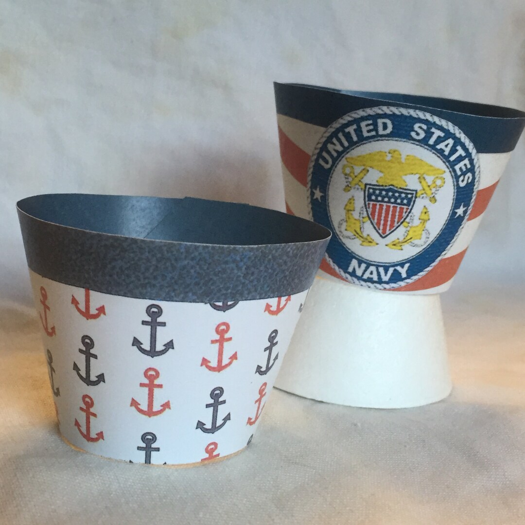 U.S. Navy Cupcake Wrappers - Etsy