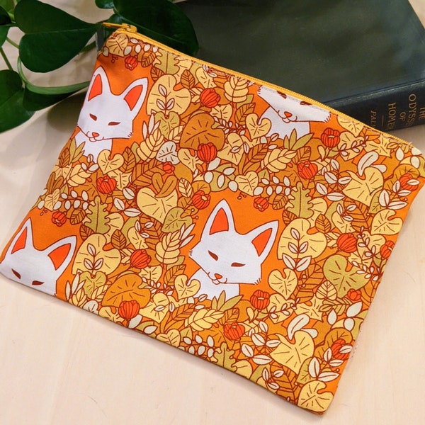 Fox Zipper Pouch - Etsy