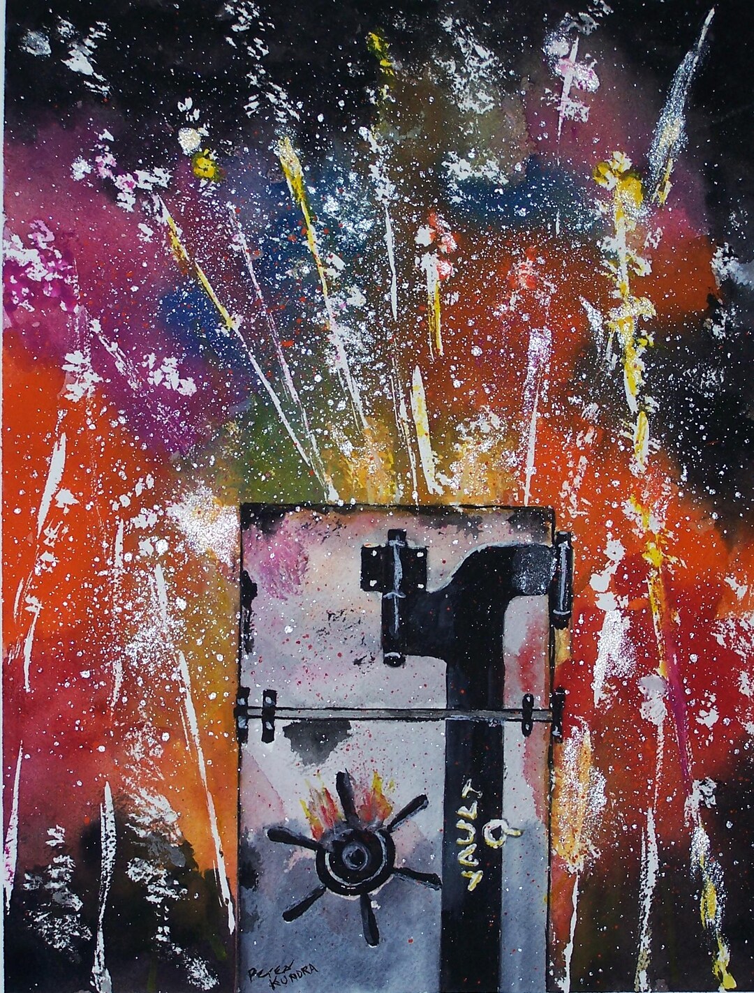 Vault Brewery Painting,abstract of Vault Brewery, Yardley Brewery ...