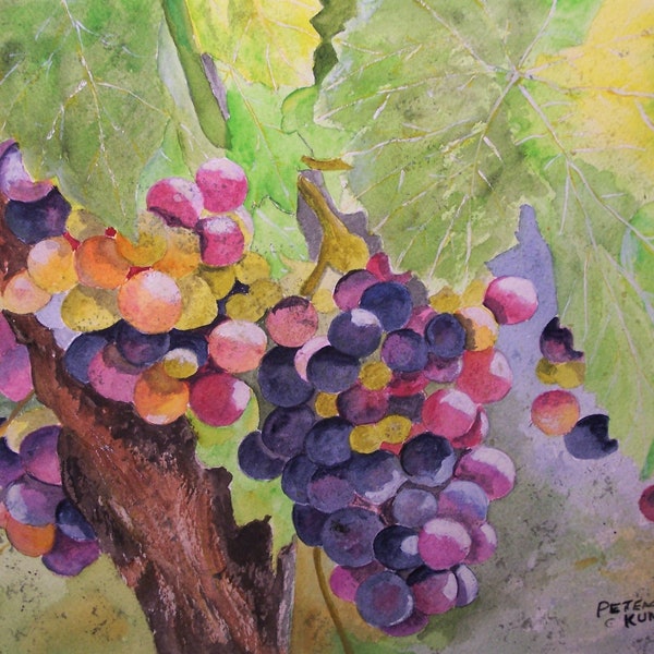 Grapes Painting - Etsy