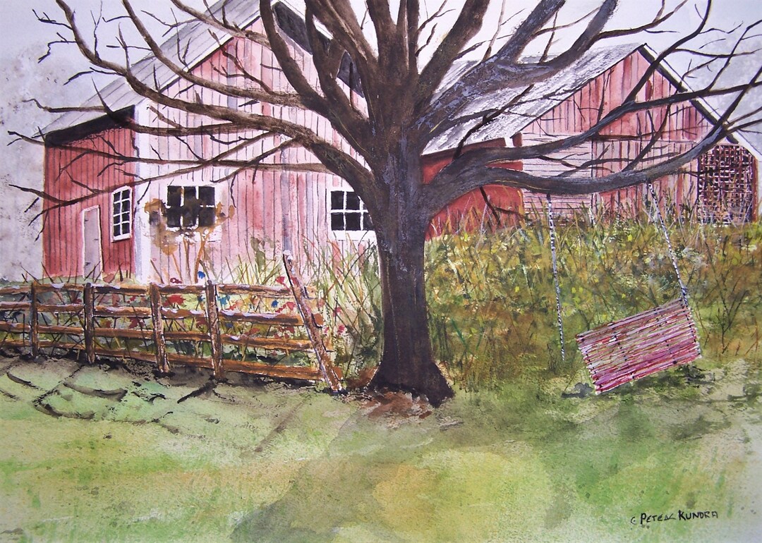 scenic-horse-barns-painting-of-barns-barn-painting-old-swing-swing