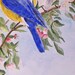 Painting of Bluebirds,bluebirds in Tree,colorful Bird Painting,dogwood ...