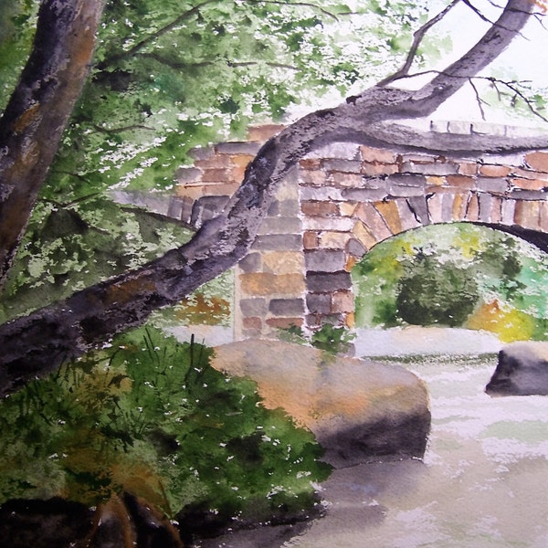 Bridge Painting - Etsy