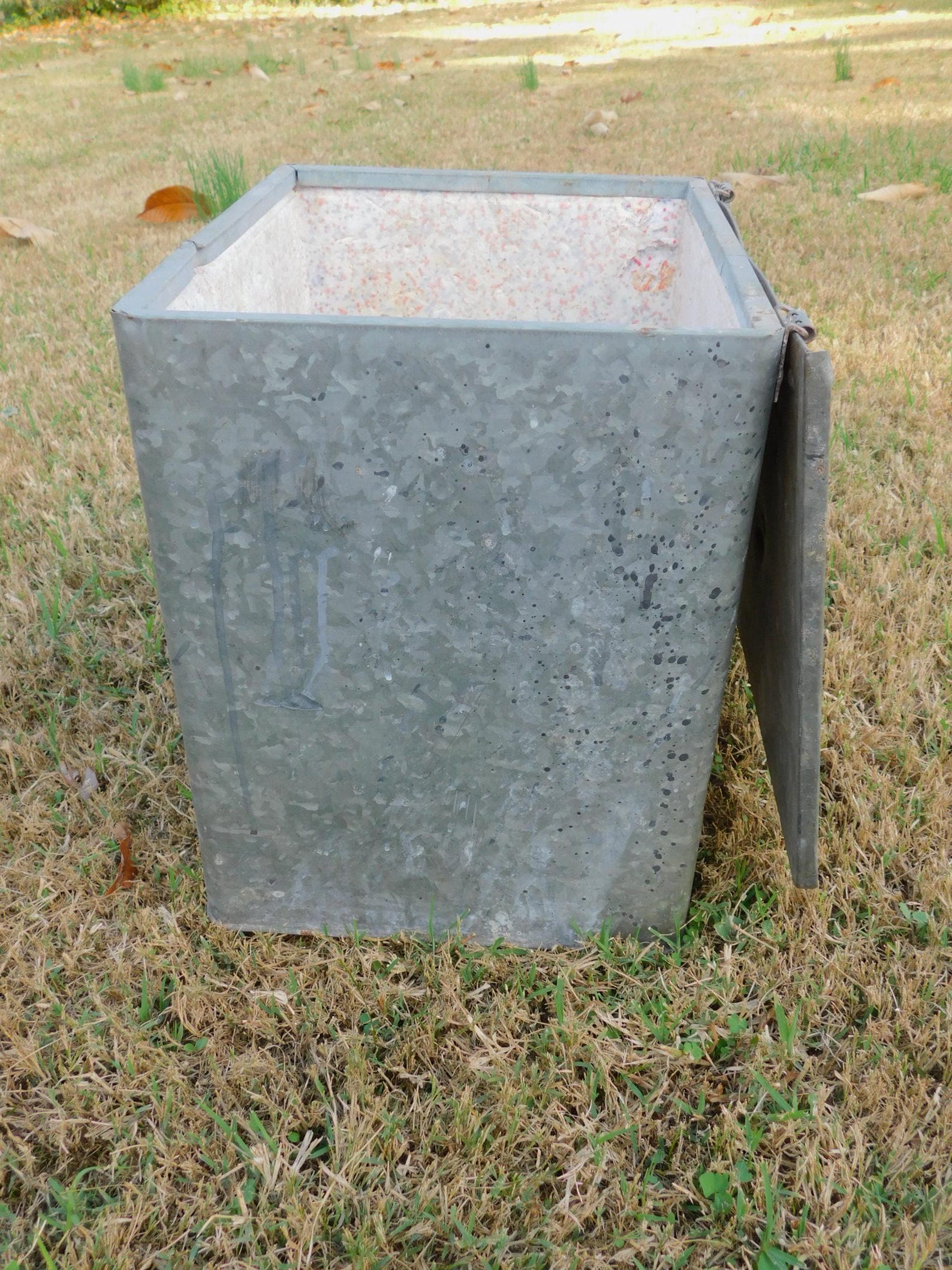 Vintage Milk Box - Milk From Delwood With Love - Galvanized Metal ...