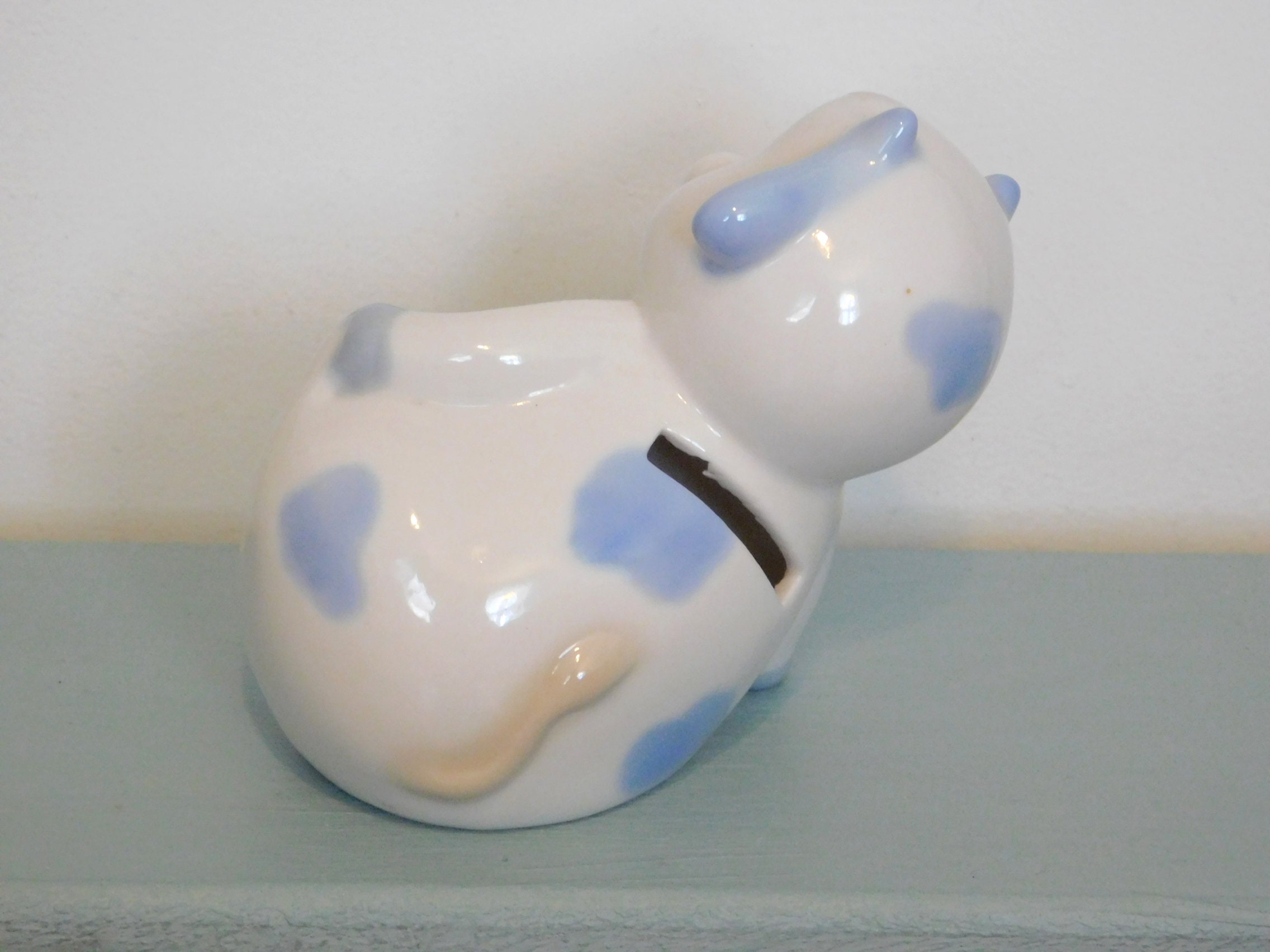 Vintage Ceramic Piggy Bank Happy Cow Vintage Banks Vintage Elephant ...
