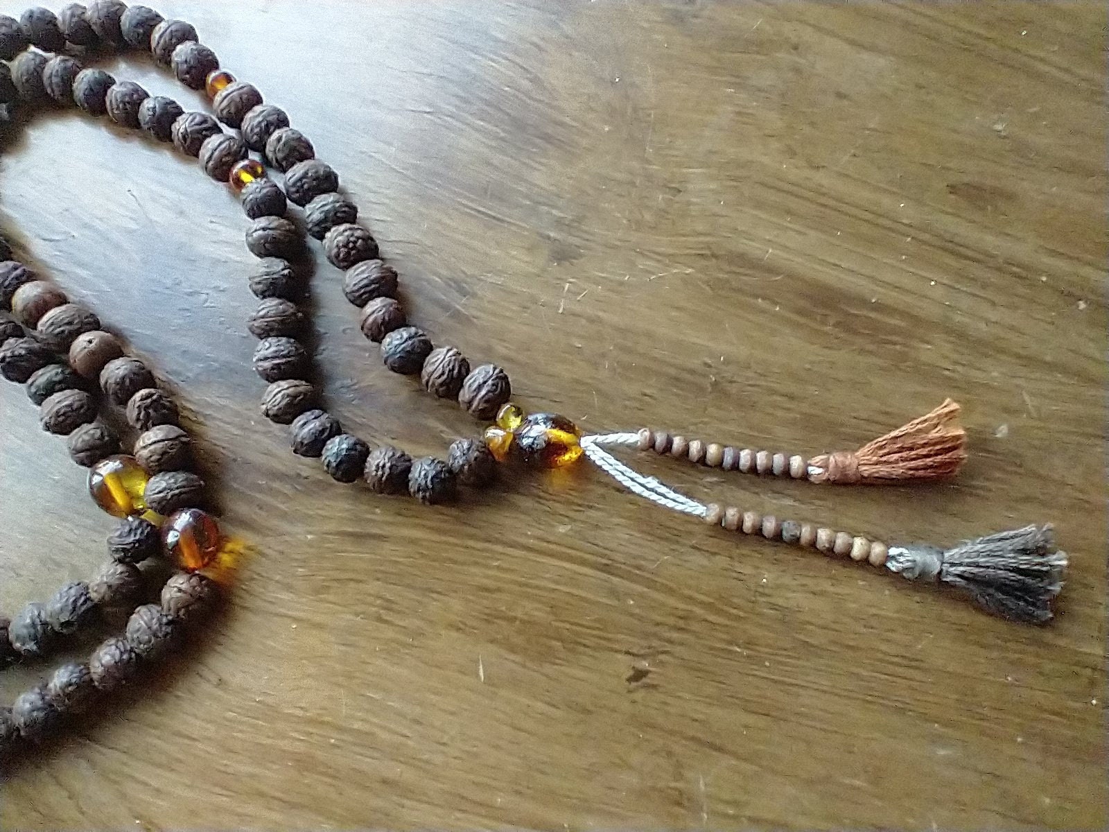 Rudraksha, Amber 99x6mm Tasbih, Tasbeh, Misbaha, Tespih, Subhah ...