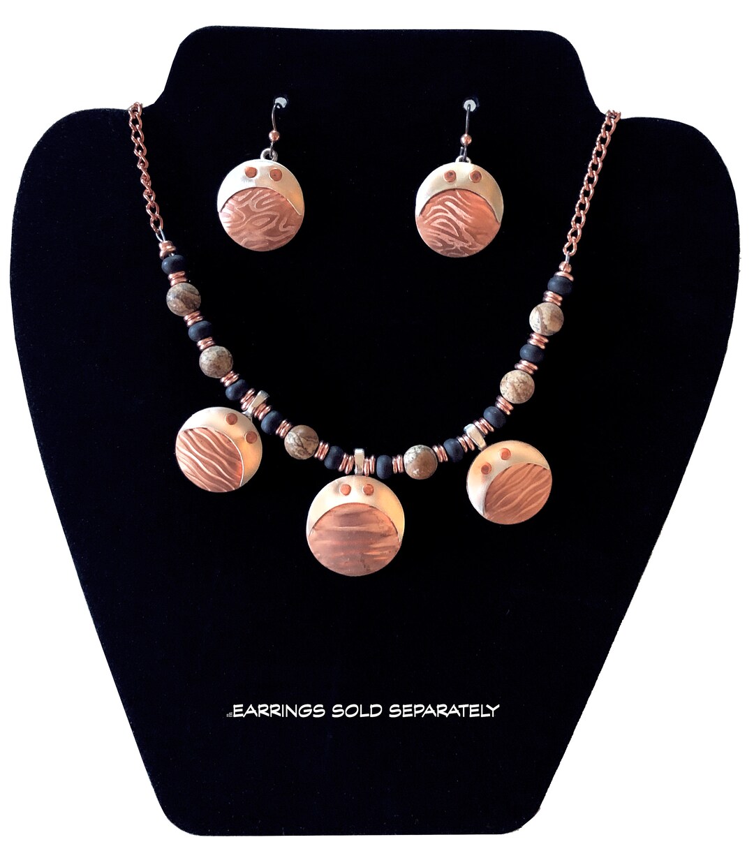 Mixed Metal Stylized Trilobite and Bead Necklace - Etsy