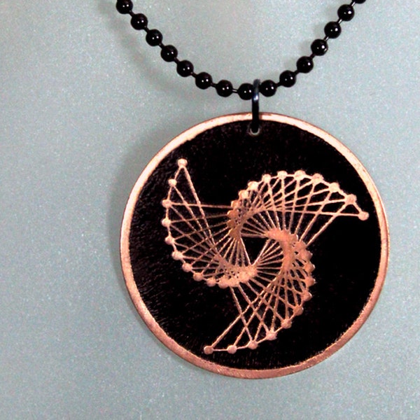 Fibonacci Pendant - Etsy