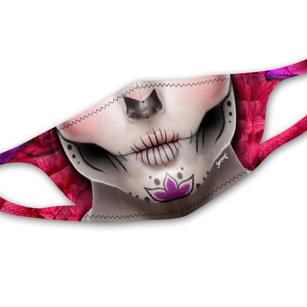 Sugar Skull Mask - Etsy