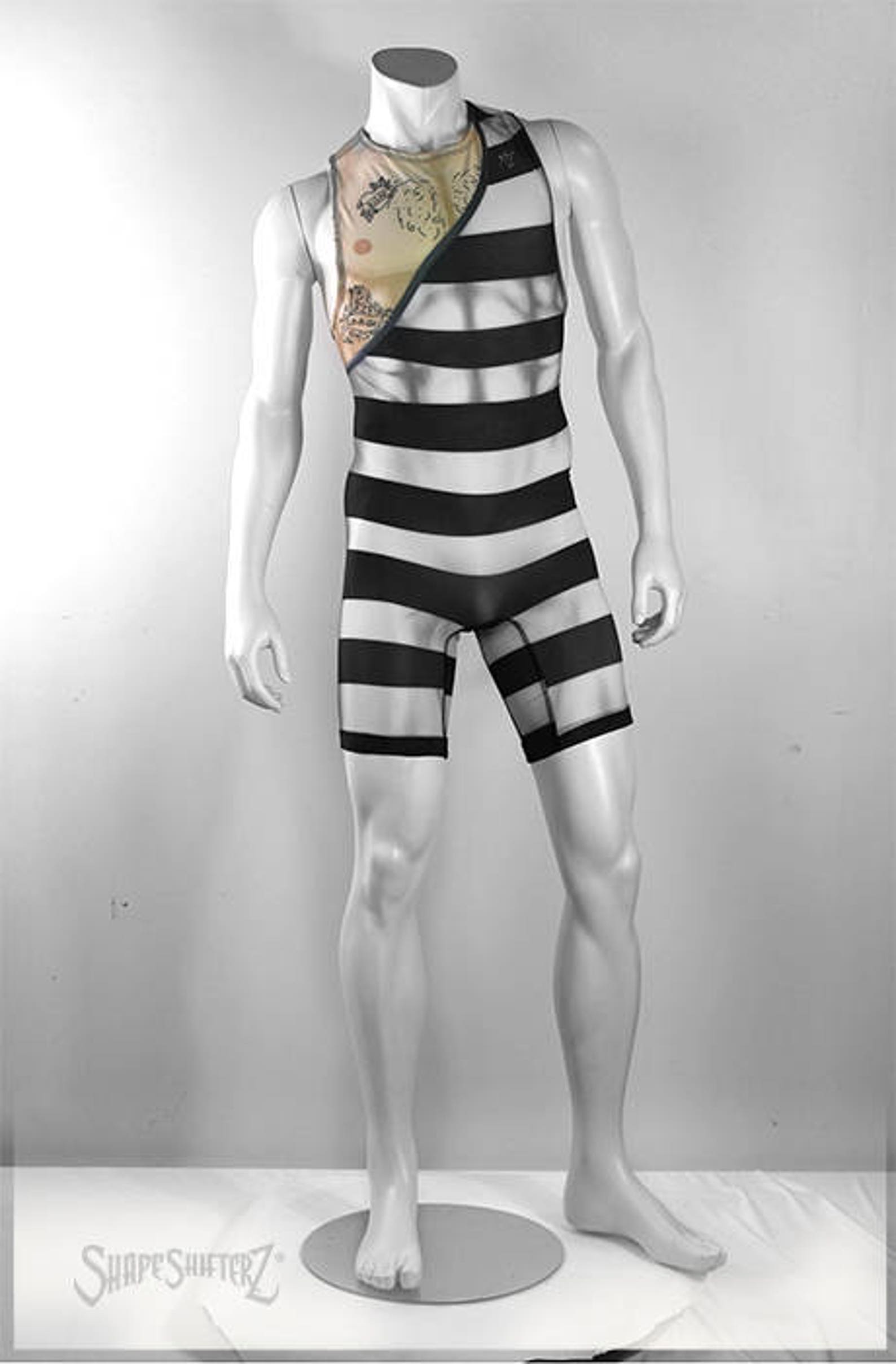 Men's 'classic Tattoo'd Strongman' Singlet - Etsy