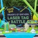 Laser Tag Party Backdrop Sign Printable, Laser Tag Birthday Party ...