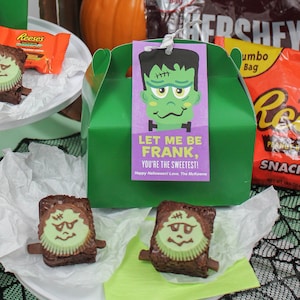 Let Me Be Frank - Frankenstein Halloween Printable Gift Tag - Halloween ...