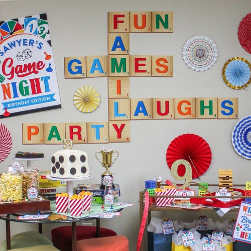 Game Night Party Printable Poster Birthday Party - Etsy