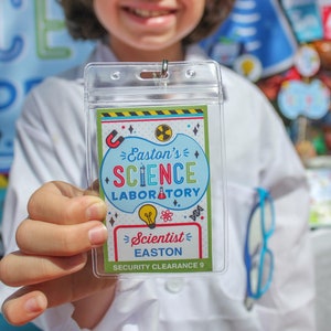 Personalized Science Birthday Party Printable Pack, Mad Scientist Party ...