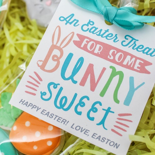 An Easter Treat for Some Bunny Sweet EDITABLE Printable - Etsy
