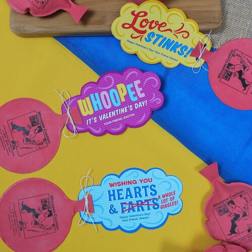 Whoopee Cushion Kids Valentine Printable Kids Valentines - Etsy