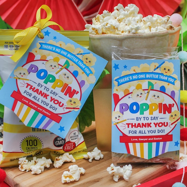 Teacher Appreciation Popcorn - Etsy