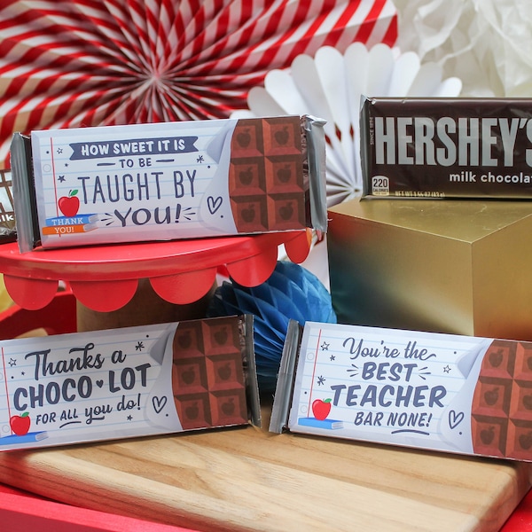 Teacher Appreciation Bar - Etsy