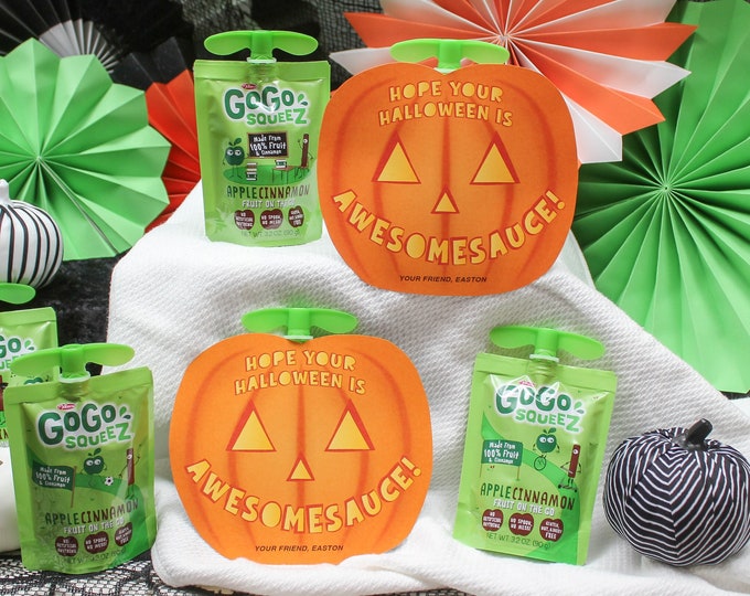 Applesauce Kids Halloween Printable, Awesomesauce, Jack-o-lantern ...