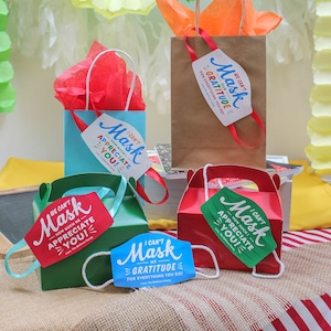 Can't Mask Our Gratitude PRINTABLE Gift Tag, Mask Gift Tag, Thank You ...