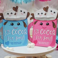 Hot Cocoa Valentines Day for School Valentines, Hot Chocolate Valentine ...