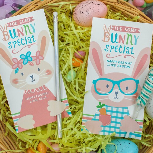 Some Bunny Special Printable Easter Cardseditable Pdftwo | Etsy