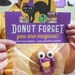 Halloween Donut Treat Bag Topper and Tag Printable, Donut Forget You ...