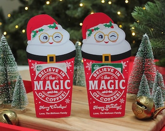 Need Caffeine Holiday Coffee Gift Card Printable, Teacher Gift, Teacher ...