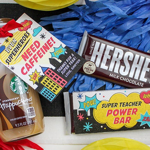 Teacher Appreciation Printable Candy Bar Wrappers - Etsy