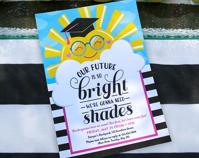 Future so Bright We're Gonna Need Shades Graduation Party Invitation ...