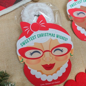 Mrs. Claus Christmas Printable, Mrs. Claus Treat Bag Tag, Christmas ...