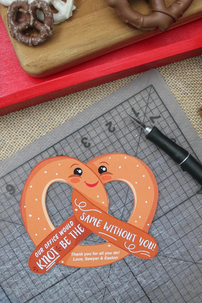 Pretzel Teacher Appreciation Printable Gift for Staff Thank - Etsy