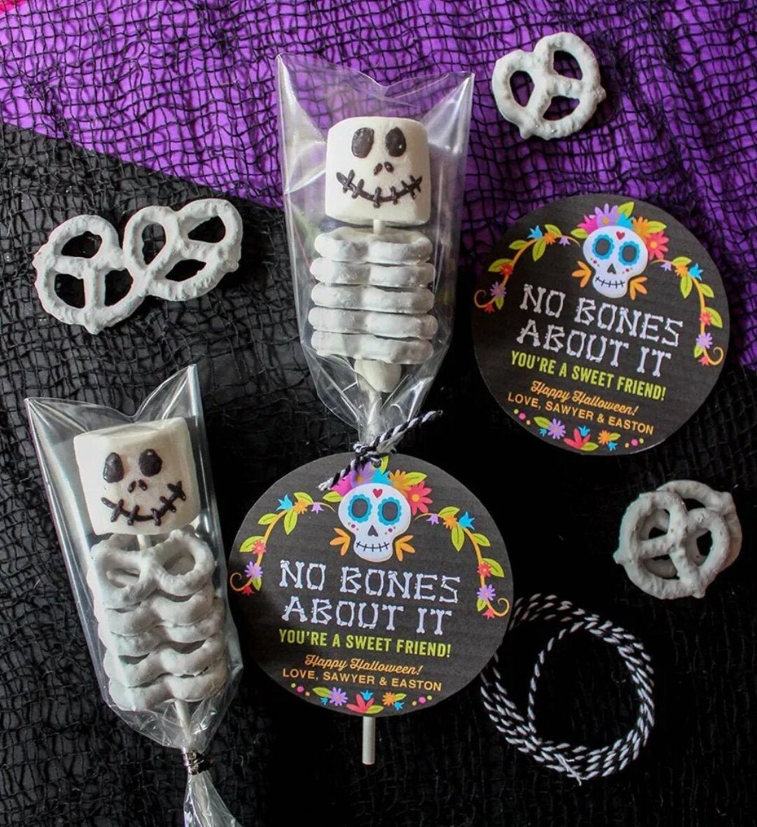 No Bones About It You're a Sweet Friend Halloween Gift Tag, Halloween ...