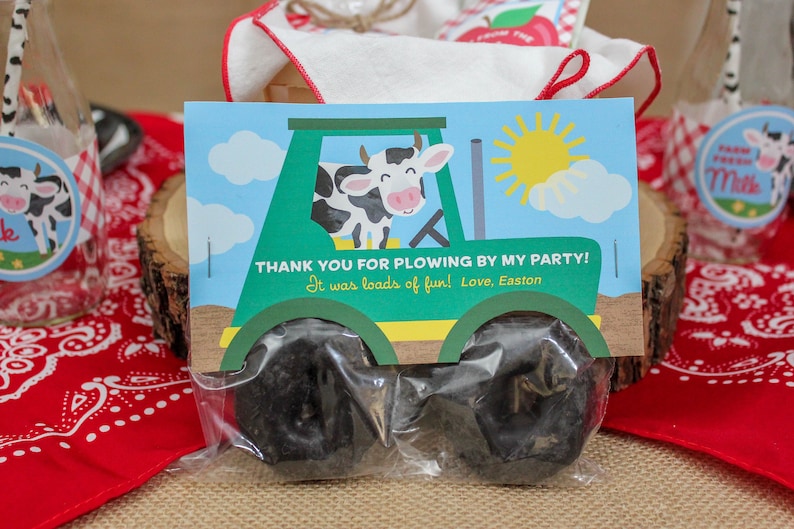 Tractor Donut Party Favor Farm Party Farm Birthday Party - Etsy