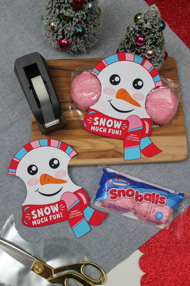 Snowman Treat Printable, Snowman Gift Tags, Holiday Gift Tags ...