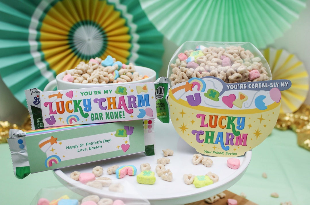 Lucky Charms St. Patrick's Day Printables, You're My Lucky Charm, Gift ...
