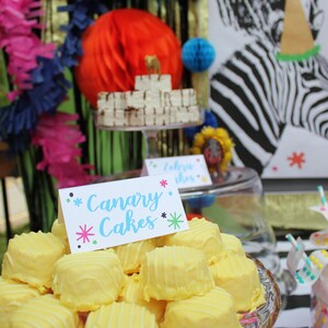 Party Animal Zoo Party - Food Signs, Bottle Labels, Table Signs ...